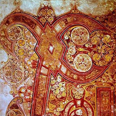 The Chi Rho monogram from the Book of Kells | Elixir Of Knowledge