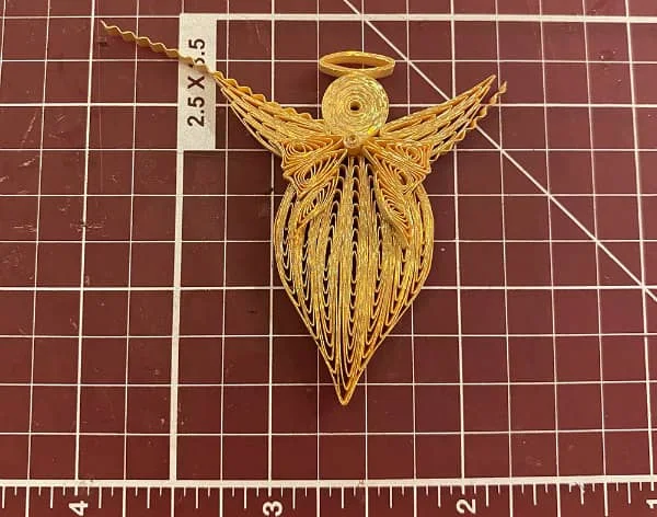 How to: Make a Dazzling Quilled Angel Ornament