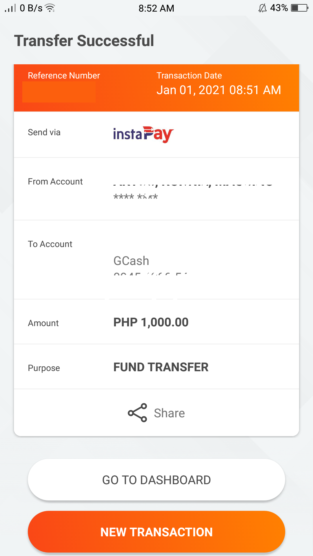 How to send Money from UnionBank Mobile Apps to GCash Apps