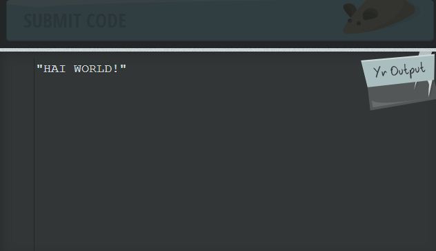 Programming Languages Exhibit: LOL