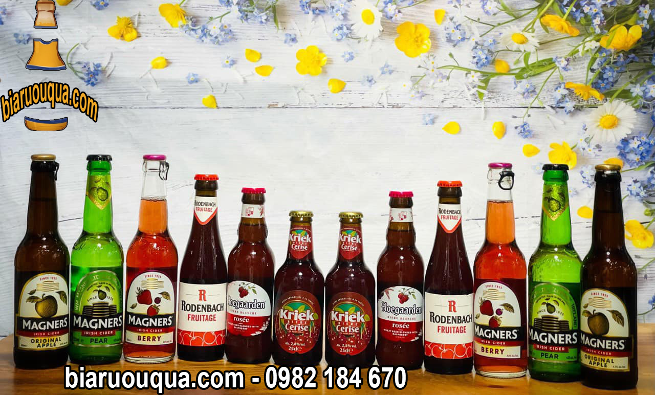 Combo 12 chai bia trái cây nhập khẩu