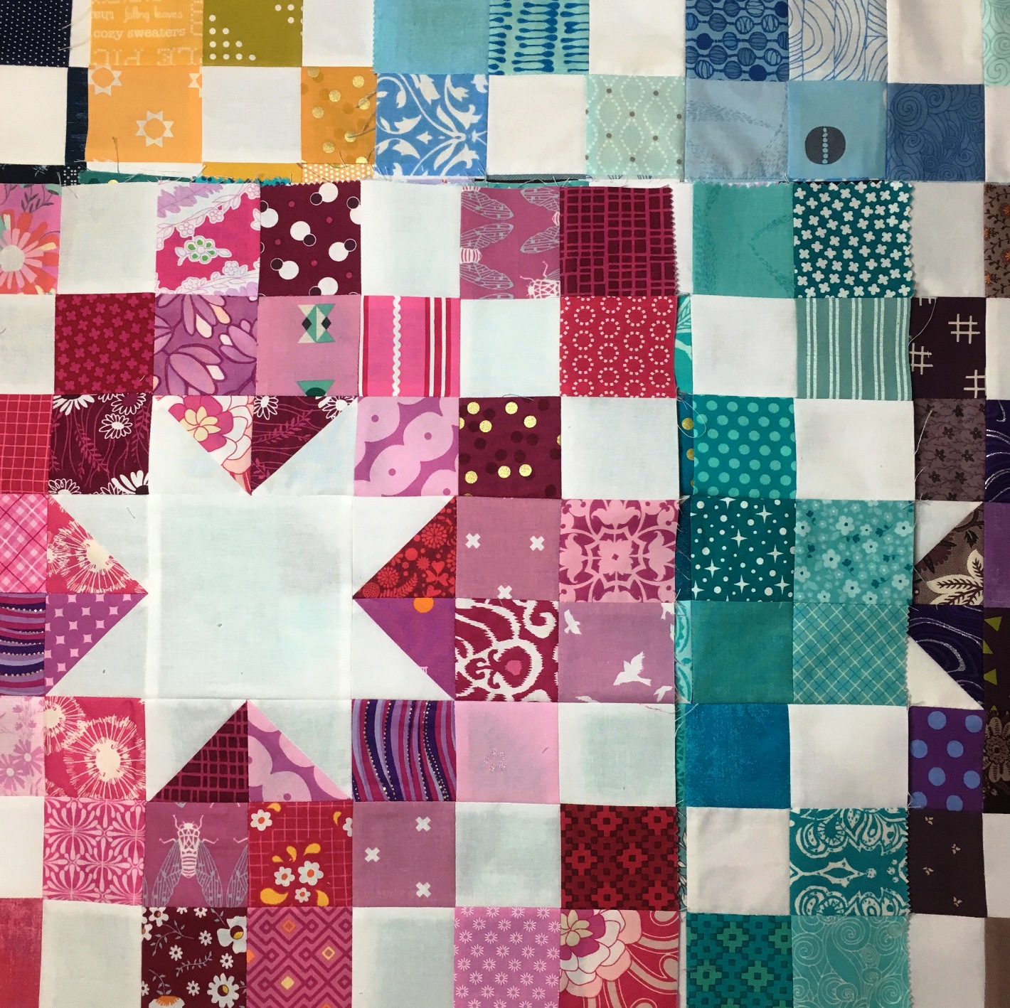 Happy Quilting: Magenta and Teal make 6!!!