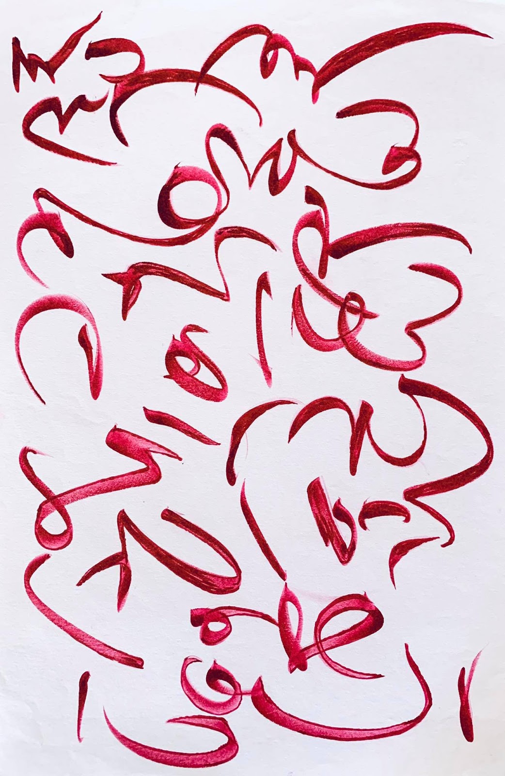 The New Post-literate: A Gallery Of Asemic Writing: Asemic Calligraphy ...