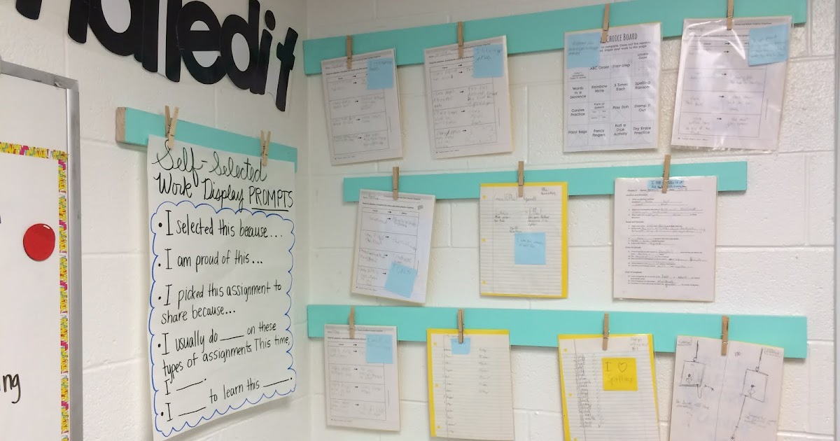 My Teacher Friend: Student-Selected Work Displays Made EASY!