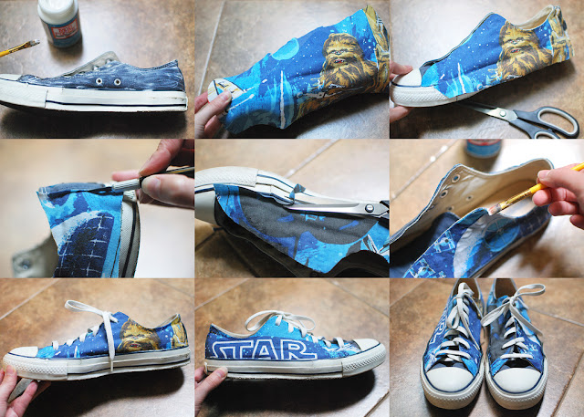 SOMETHiNG MONUMENTAL: DIY Star Wars Fabric Converse