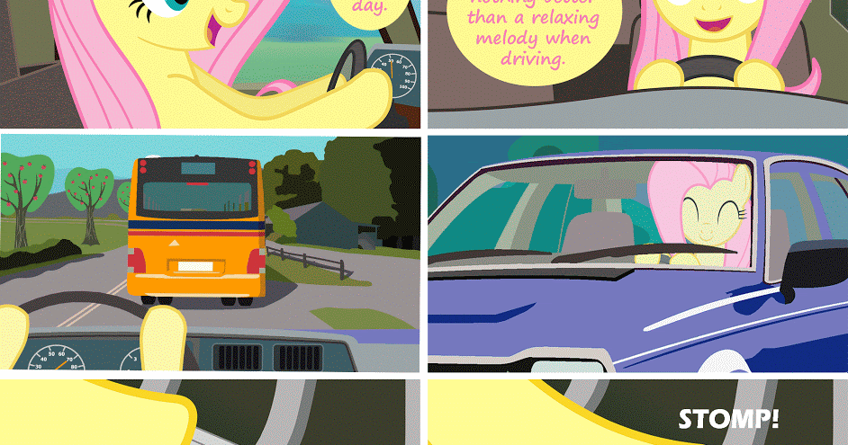 MLP Mares driving cars: Comics