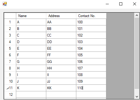 My Programming Studio : Fill Row Number in DataGridview First Column in C#