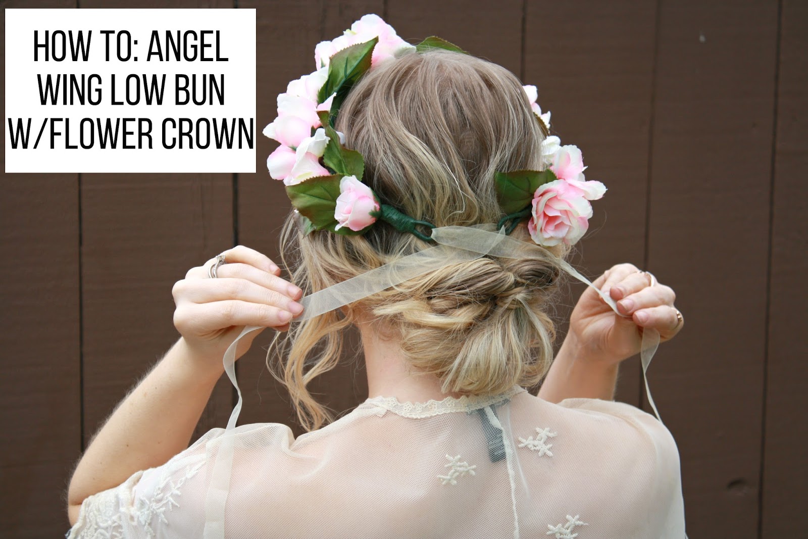 Beauty | How To: Angel Wing Low Bun W/ Flower Crown + Tips On Pulling ...