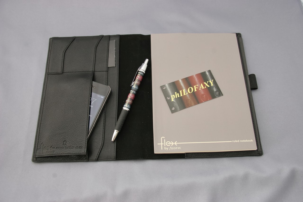 Philofaxy: Filofax Leather A5 Flex note book cover.