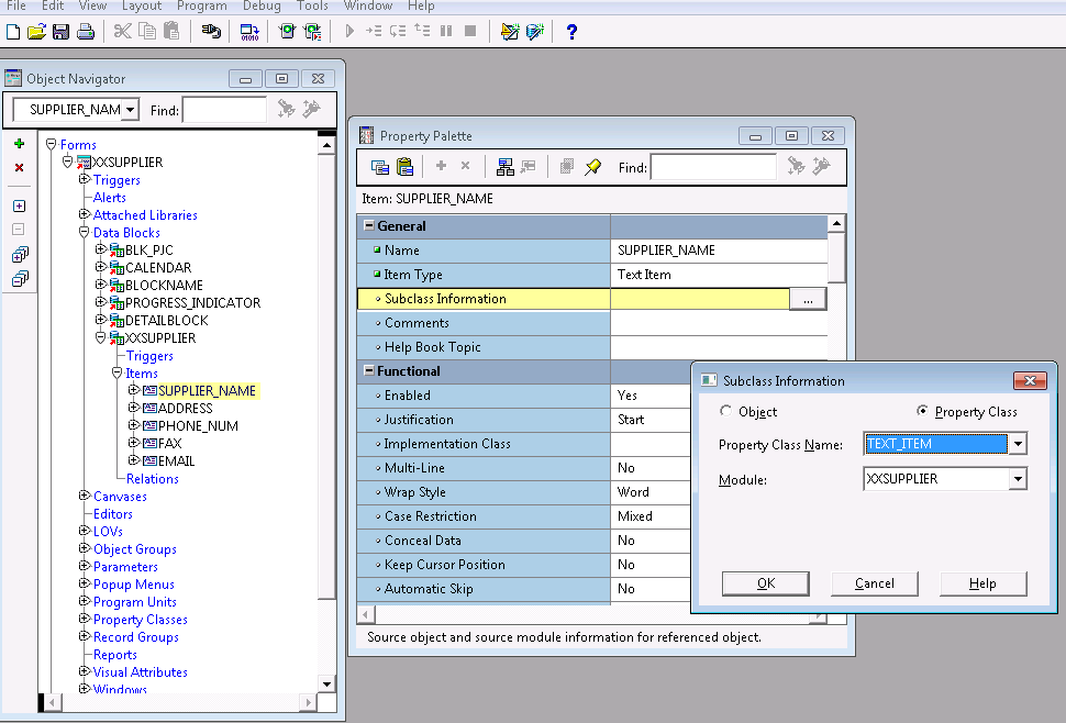 Tangenz: Steps for Developing an Oracle Form