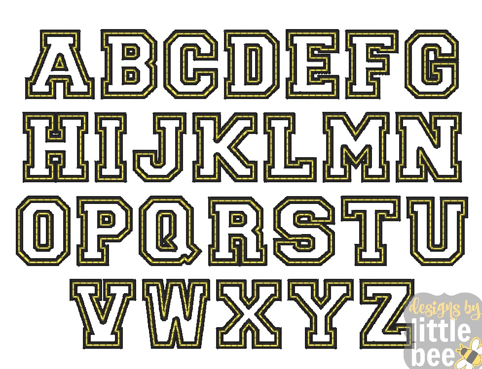 Varsity Letter Font ~ Thankyou Letter