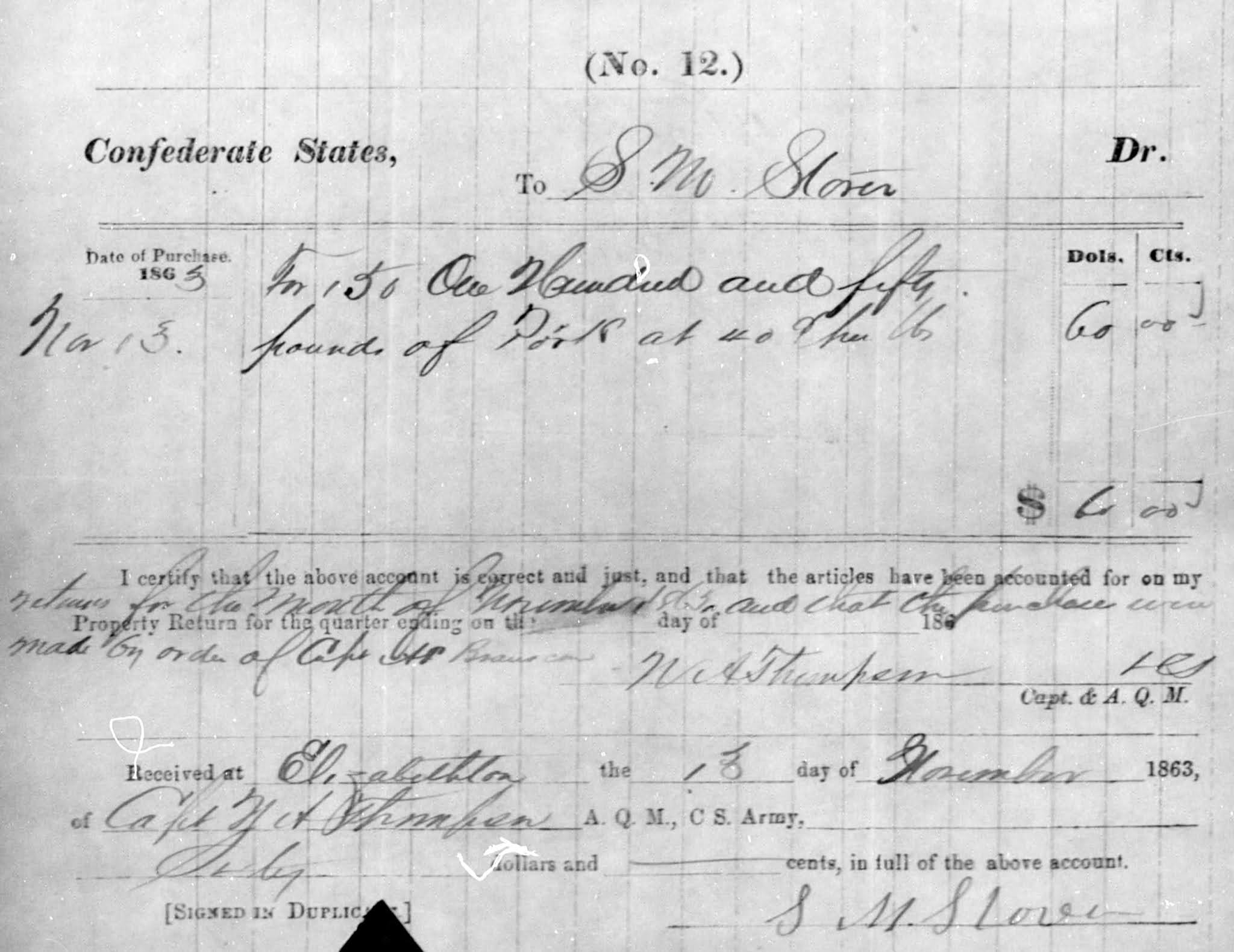 Pattillo Thornally Ancestors