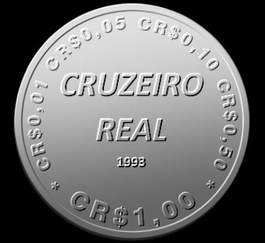 As moedas de centavos do Cruzeiro Real (1993)