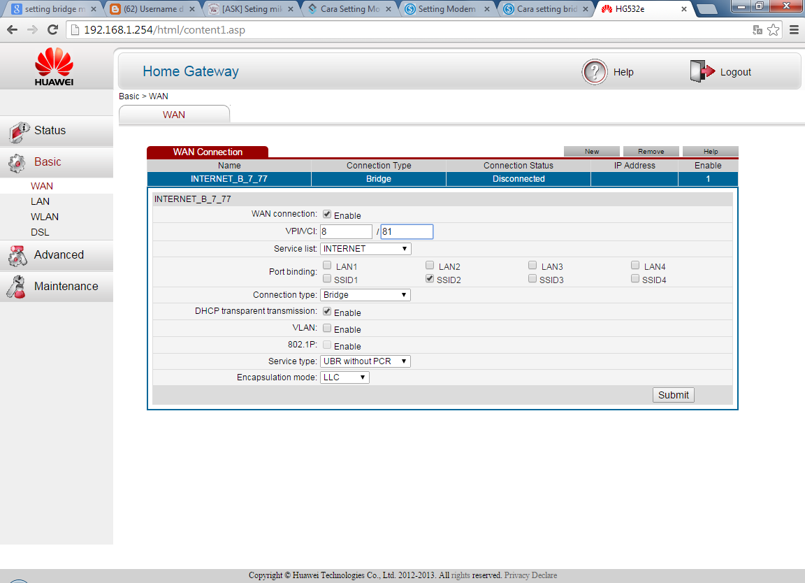 Setting modem huawei hg532e - lasoparegister
