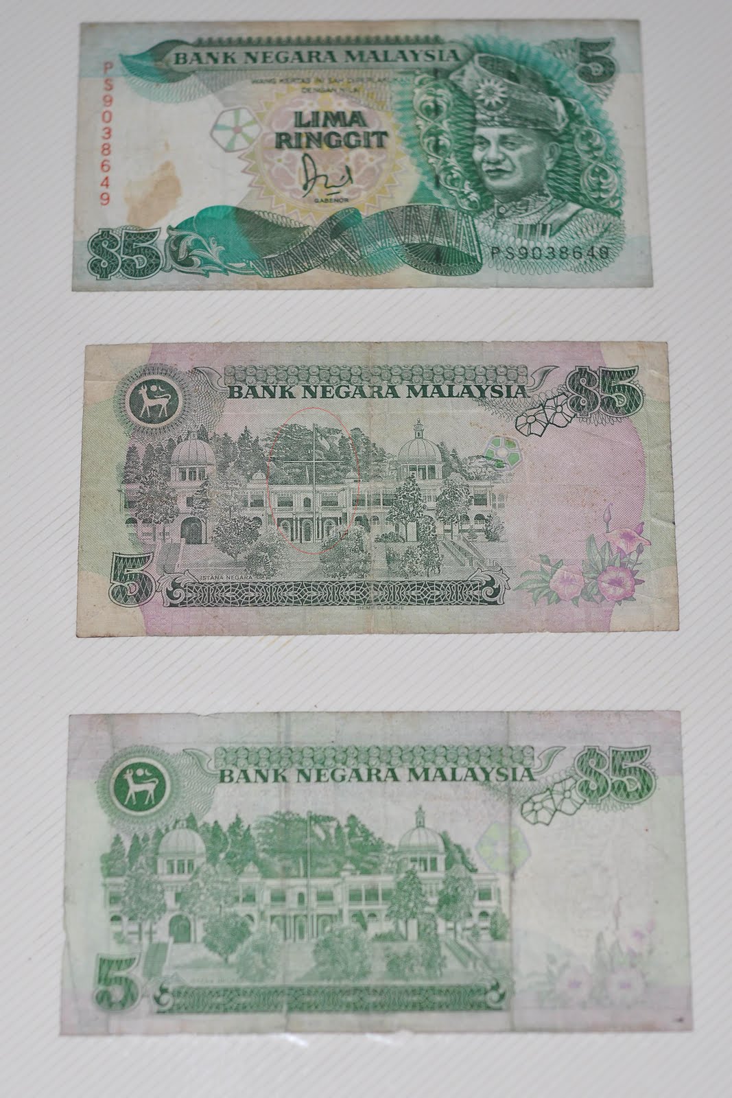 minat_duit: Wang Kertas- Lima Ringgit Siri pertama dan Kedua / Bank ...