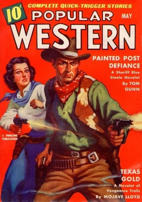 Western Pulp Magazine Cover Art and Illustrations - 40-Trading Cards Set