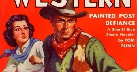 Western Pulp Magazine Cover Art and Illustrations - 40-Trading Cards Set