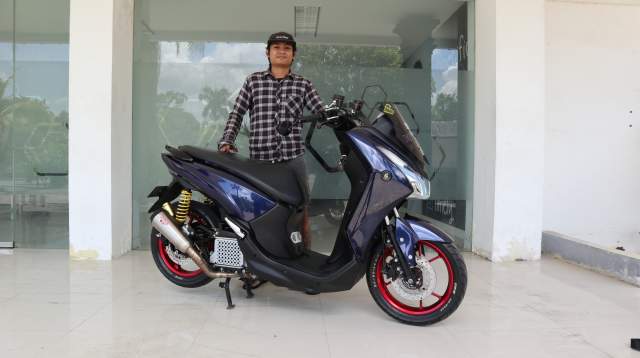 Ubah Dual Shock Belakang Serta Repaint Tampilan Lexi 125 Makin Gagah ...
