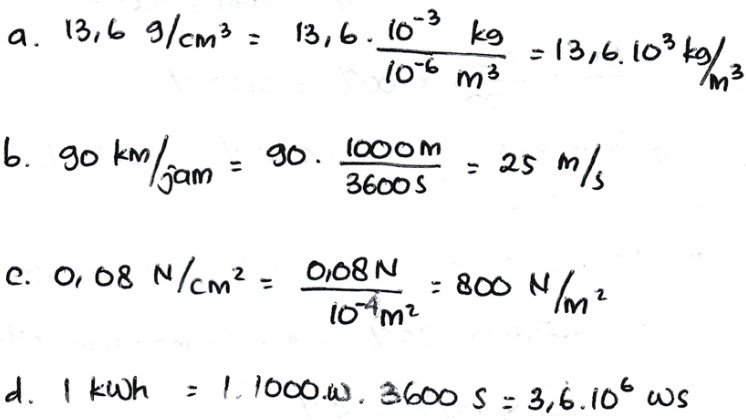 Isilah Titik titik Berikut A 13 6 G cm3 Kg m3 B 90 Km jam isilah-titik-titik-berikut-a-13-6-g-cm3-kg-m3-b-90-km-jam