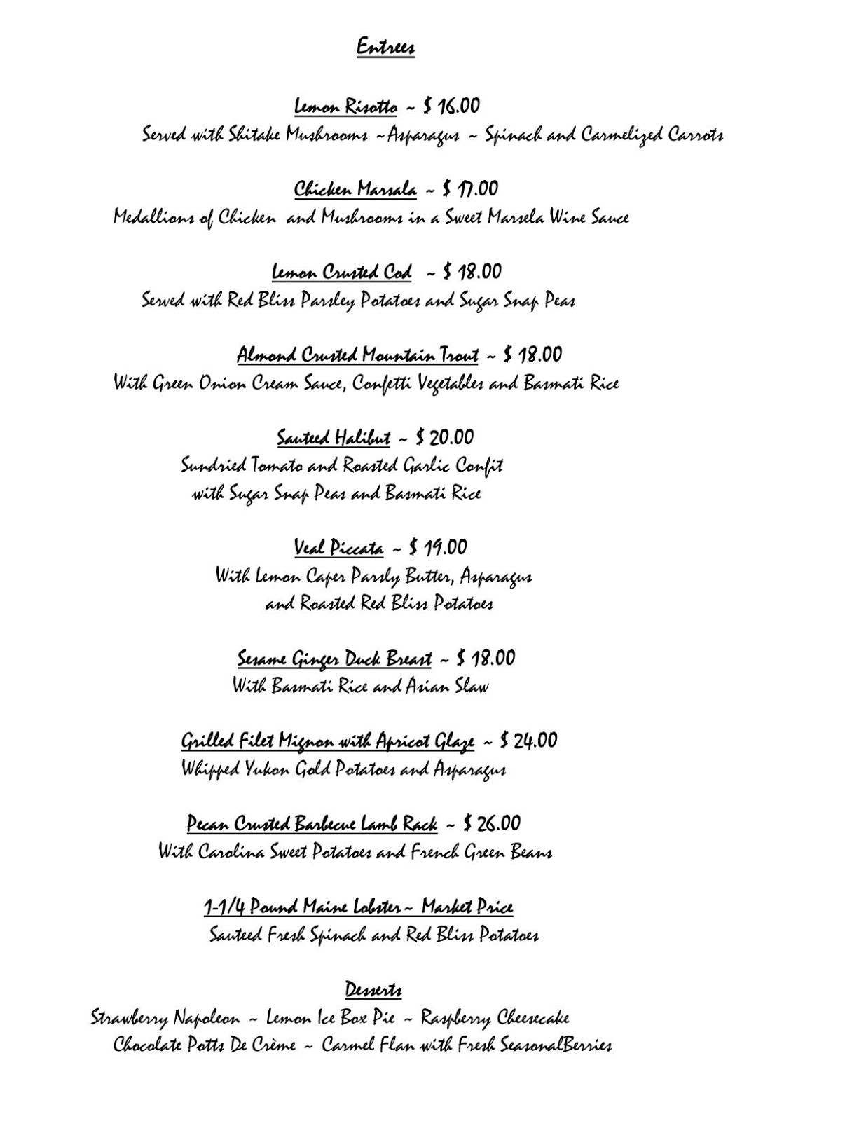 Wolf Laurel Country Club Bulletin Board Fine Dining July Menu Wolf Laurel Country Club Bulletin Board Fine Dining July Menu