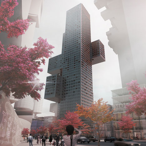 An Impressive Hashtag Tower in South Korea