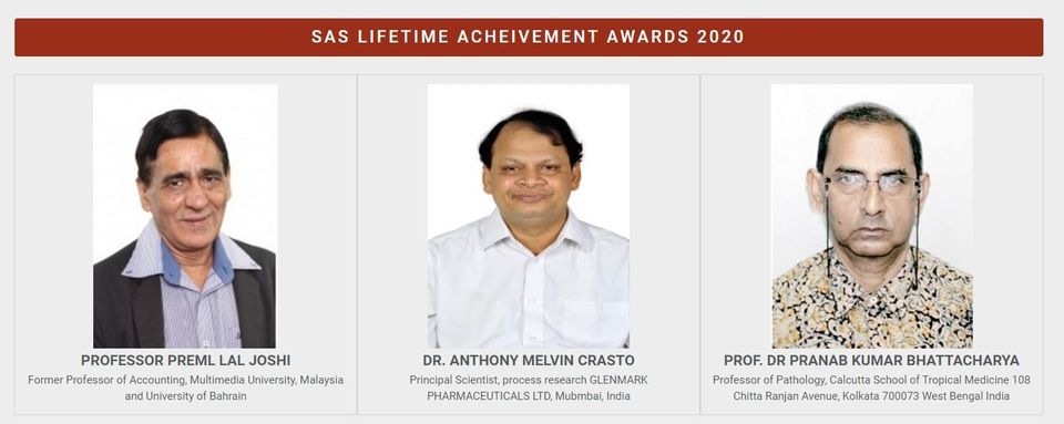 One Organic Chemist One Day: SAS Lifetime achievement award 2020 by SAS ...