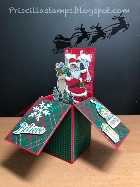 Priscilla's Papercrafts: A Santa in a Box