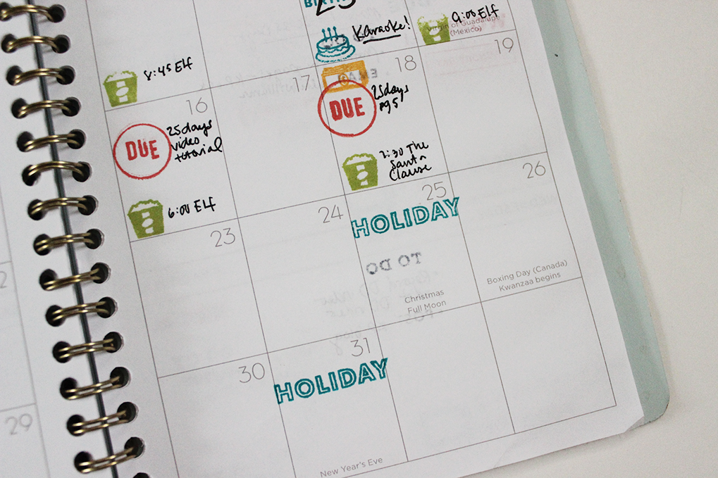 December | Clearly Kelly Planner Stamps | juli makes things