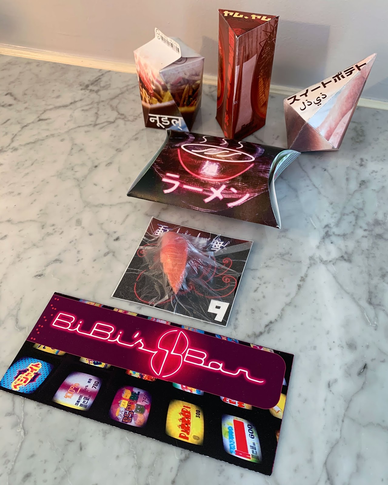 Blade Runner: 2049 BiBi's Bar and Food Court Prop Reproductions 6 items