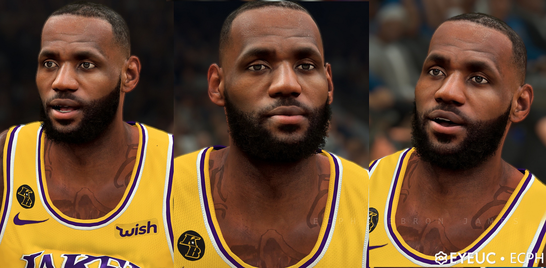 NBA 2K22 LeBron James Cyberface and Body Model (Current Look) by EPCH