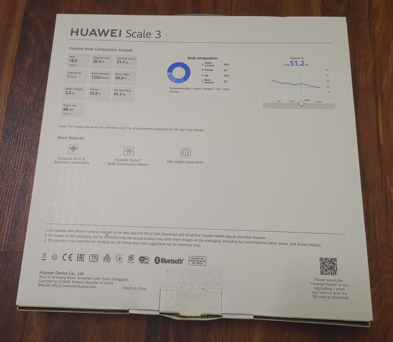 My Huawei Scale 3 body analyzer scale | Sharetisfy