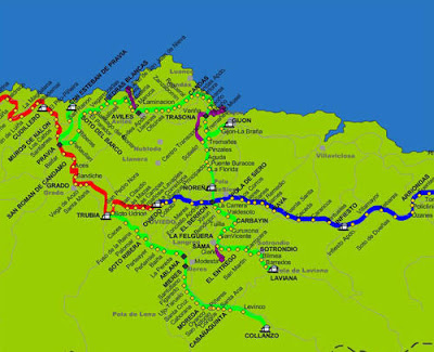 Asturias Map Pictures and Information | Map of Spain Pictures and ...