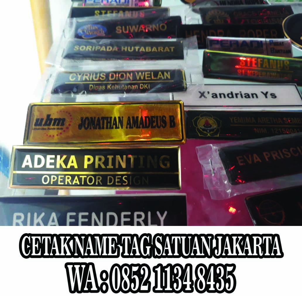 cetak name tag model atau tipe tipe name tag bisa kita lihat di ...