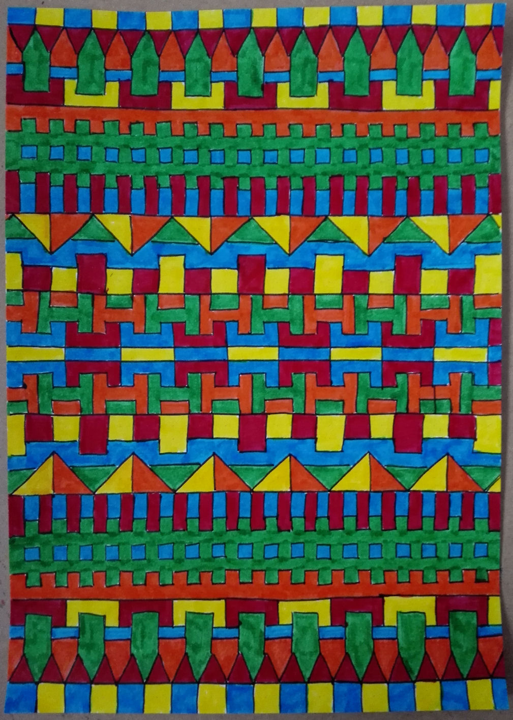 Caatje's Artsy Stuff: Grid drawings