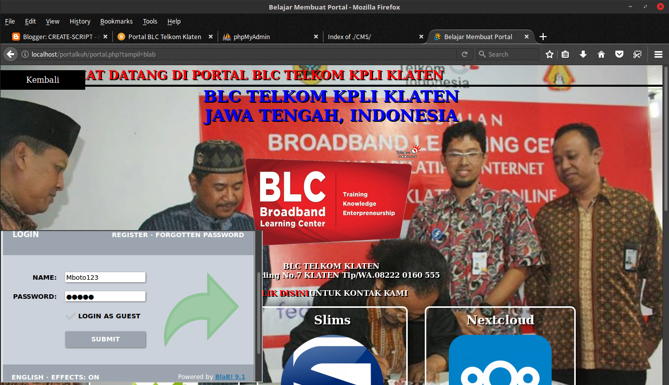 Evaluasi Mingguan - CREATE-SCRIPT - ANGGA BLC TELKOM