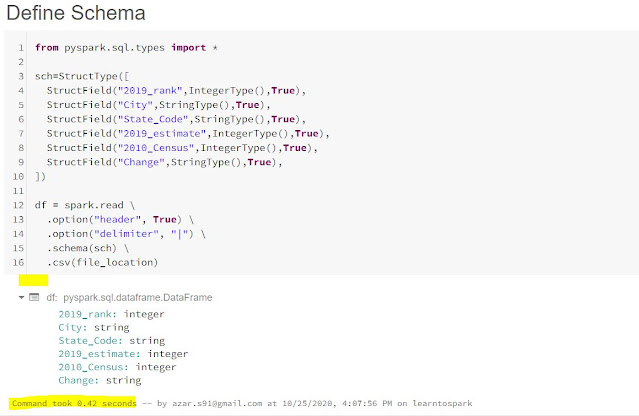 InferSchema Vs StructType in Spark | How to Define Schema in Apache Spark