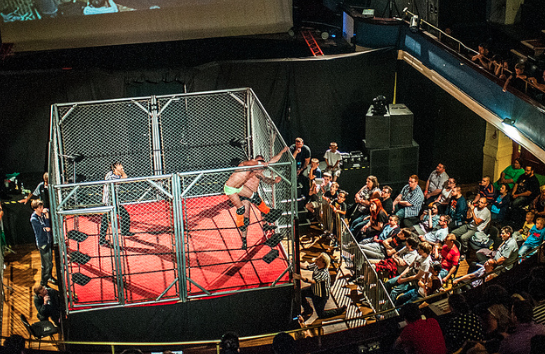 Beefcakes of Wrestling: Double Post : Cage and Cage (Match)