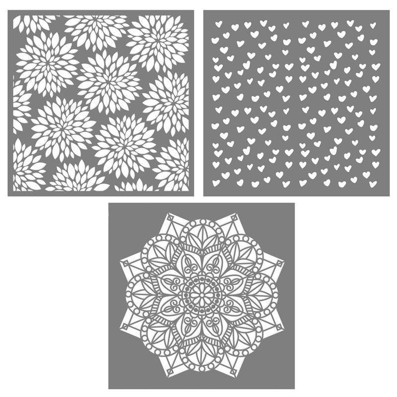 Show and Tell with Michelle: Stencil Card ~ Color Dare #420