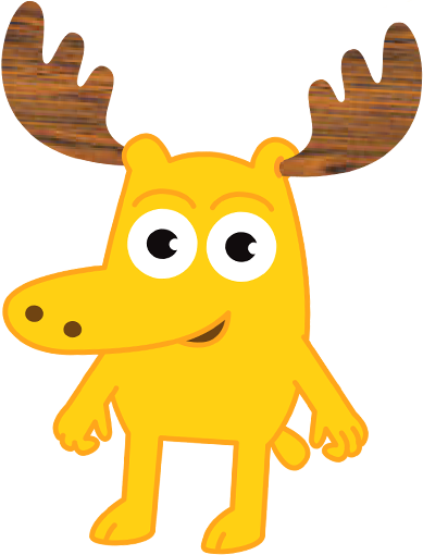 Cartoon Characters: Moose and Zee