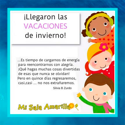 Mi Sala Amarilla: Recomendaciones para maestros en vacaciones.