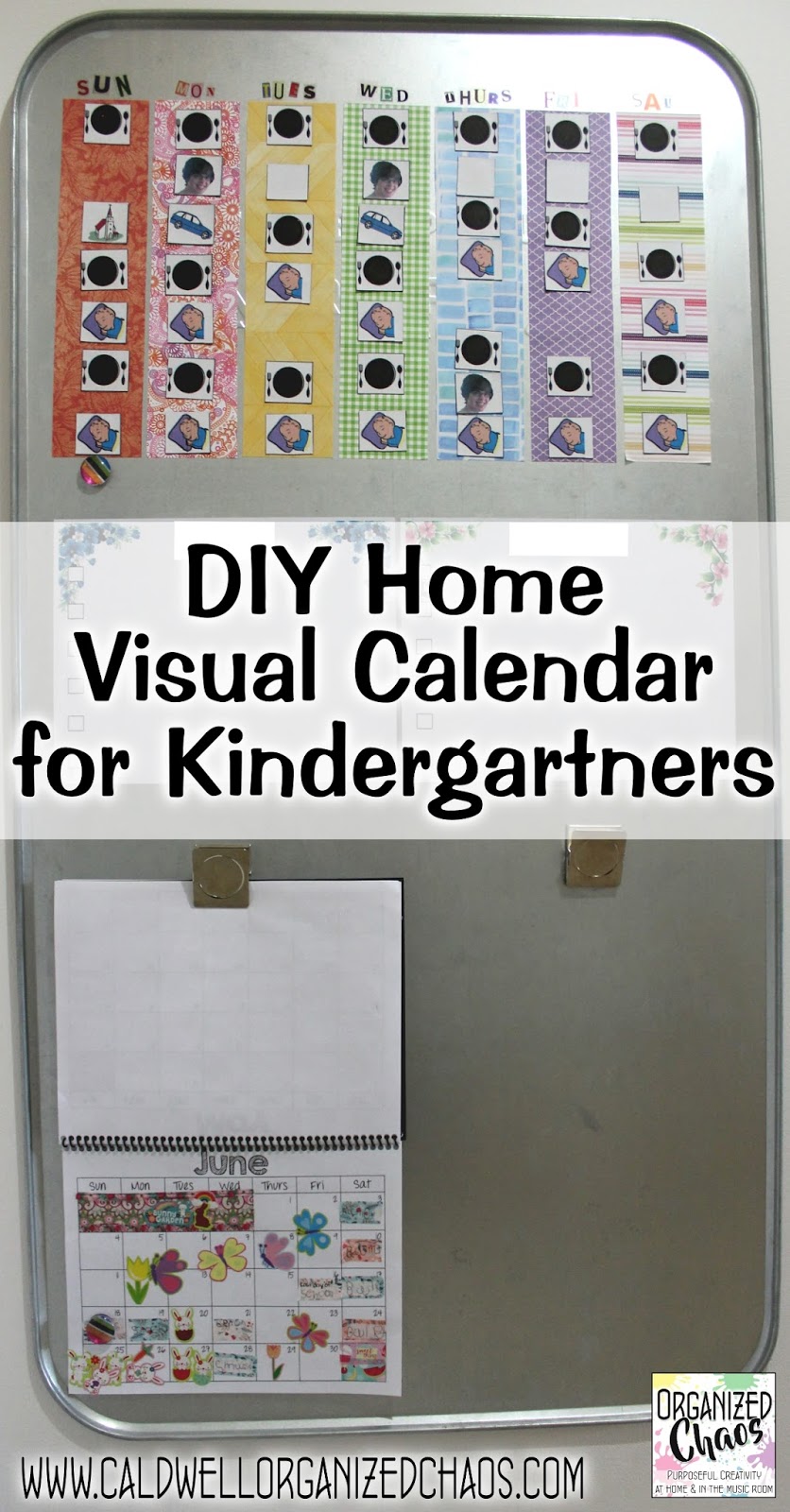 DIY Visual Calendar for Kindergartners | Organized Chaos