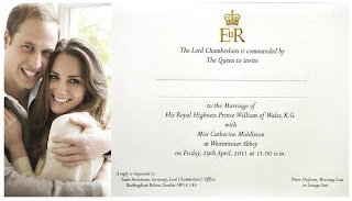 Prince William and Kate Middleton Invitation - Prince William & Kate ...