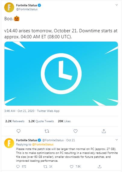 Fortnite PC Size Shrunk To Under 30 GB from 90 GB : NEW VERSION UPDATE