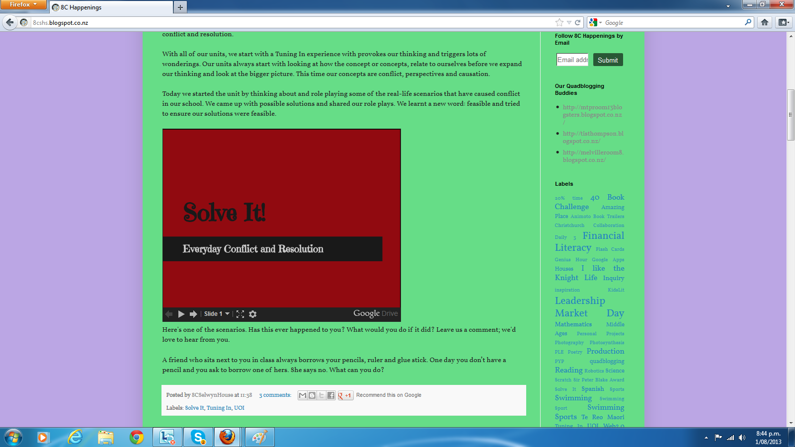 Room 5 @ Melville Intermediate School: Melville Intermediate - Selwyn ...