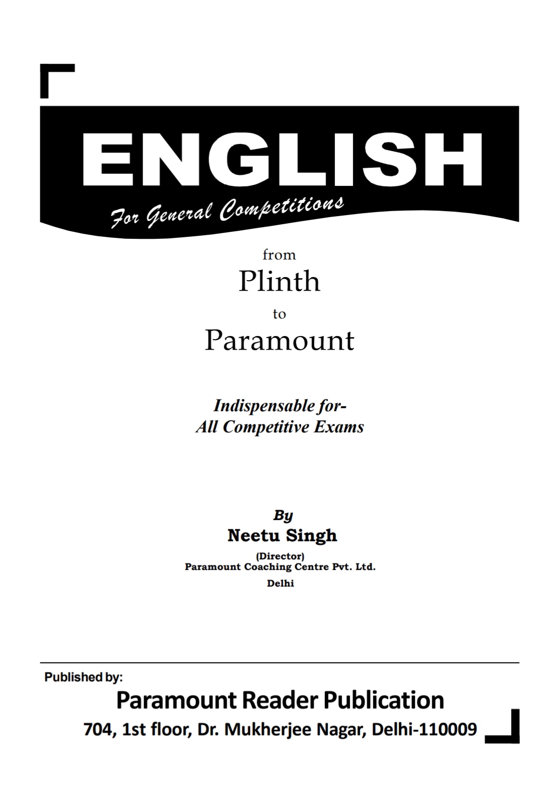English Plinth to paramount book pdf