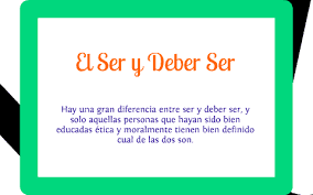 Hugo W Arostegui: El Ser Y El Deber Ser