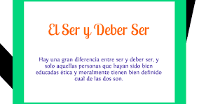 Hugo W Arostegui: El Ser Y El Deber Ser