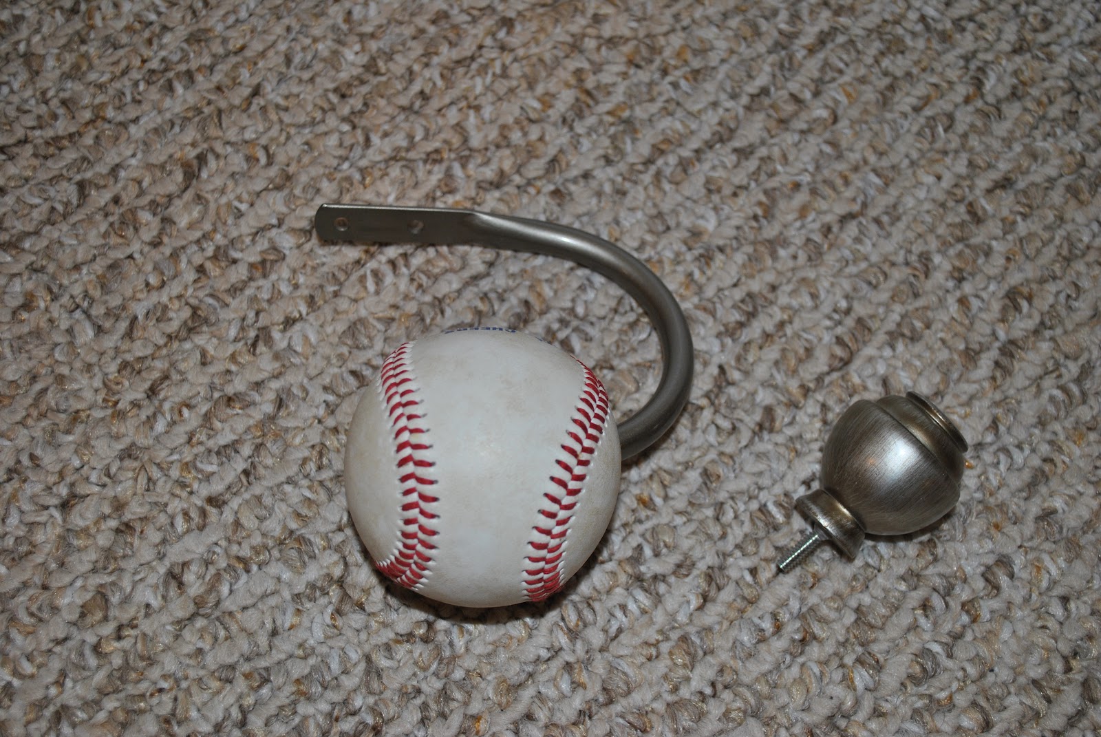 Adventures in DIY: Tween Boy Baseball Room--Part II Baseball Curtain Rod