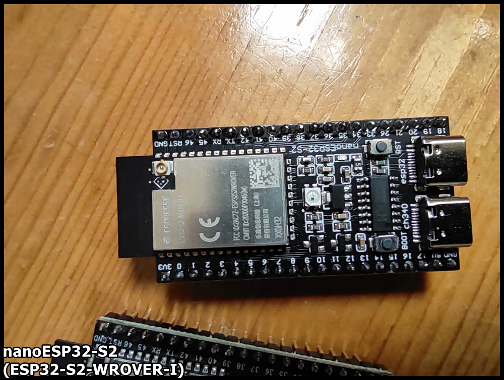 Embedded things: ESP32-S2 dev. board: ESP32-S2-Saola-1 and nanoESP32-S2