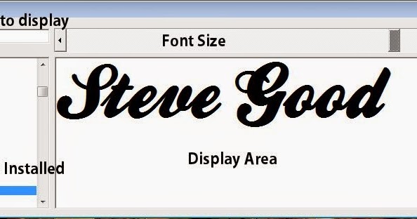 Scrollsaw Workshop: Simple Font Viewer Program. PC only.